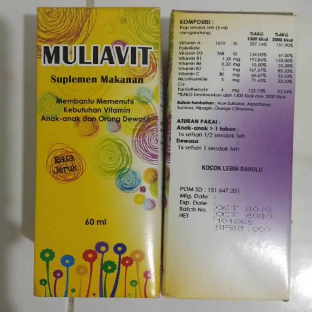Jual Muliavit Suplemen Makanan Indonesia|Shopee Indonesia