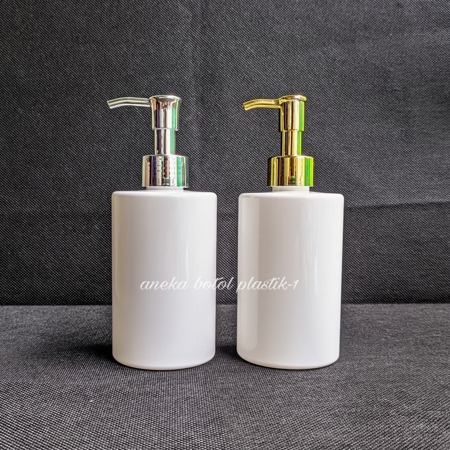 Jual Botol Pump 250ml Putih Rf Pump Oil Luxury Gold Silver / Botol Pump 250ml Sabun Cair Rfs ...