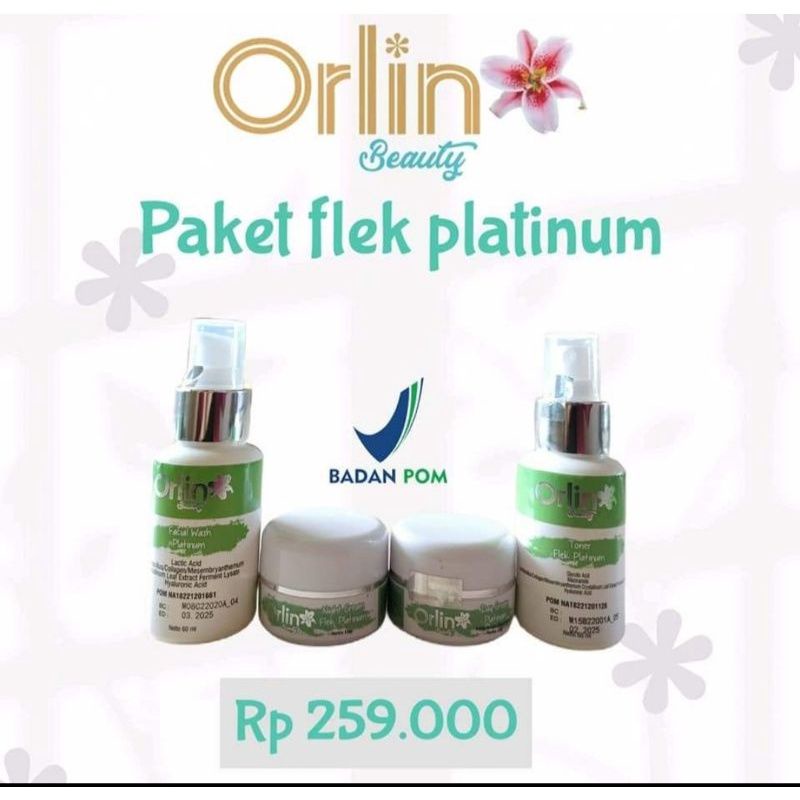 Jual NEW FLEK PLATINUM/SKINCARE/ORLIN BEAUTY/N.E GALLERY | Shopee Indonesia