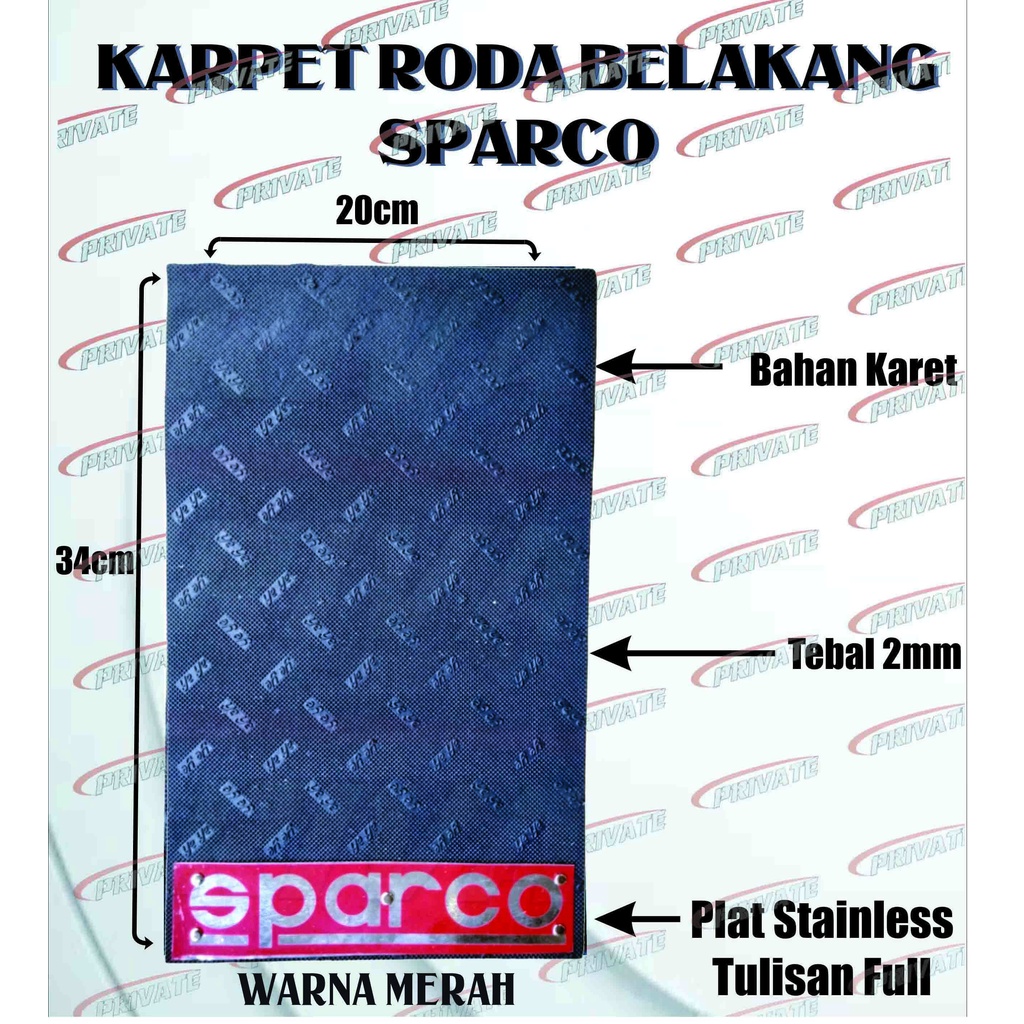 Jual 1 BIJI KARPET LUMPUR RODA KEPET RODA MUDGUARD MUD GUARD RODA DEPAN ...