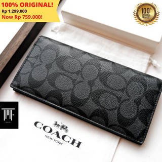 Jual (100% Original) Dompet Coach Pria Long Wallet Signature Iconic ...