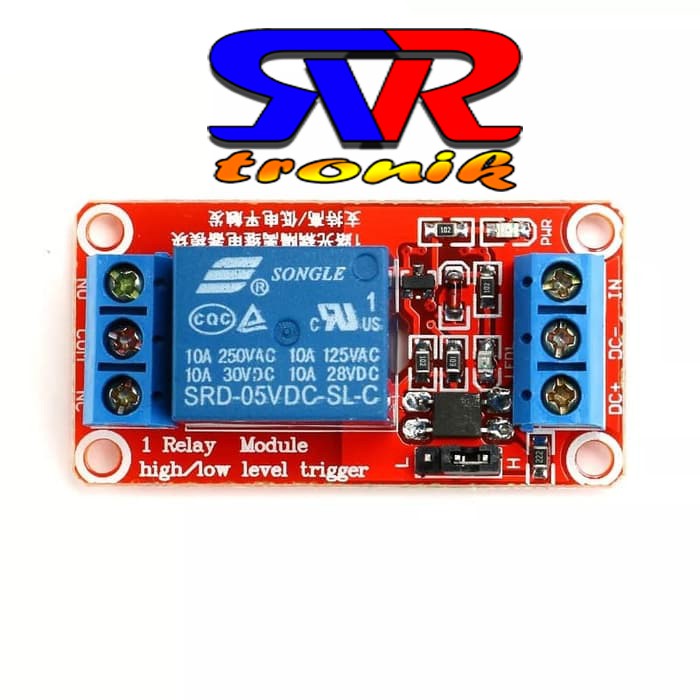 Jual Relay module Arduino 1ch Dual Input bisa High dan Low Active ...