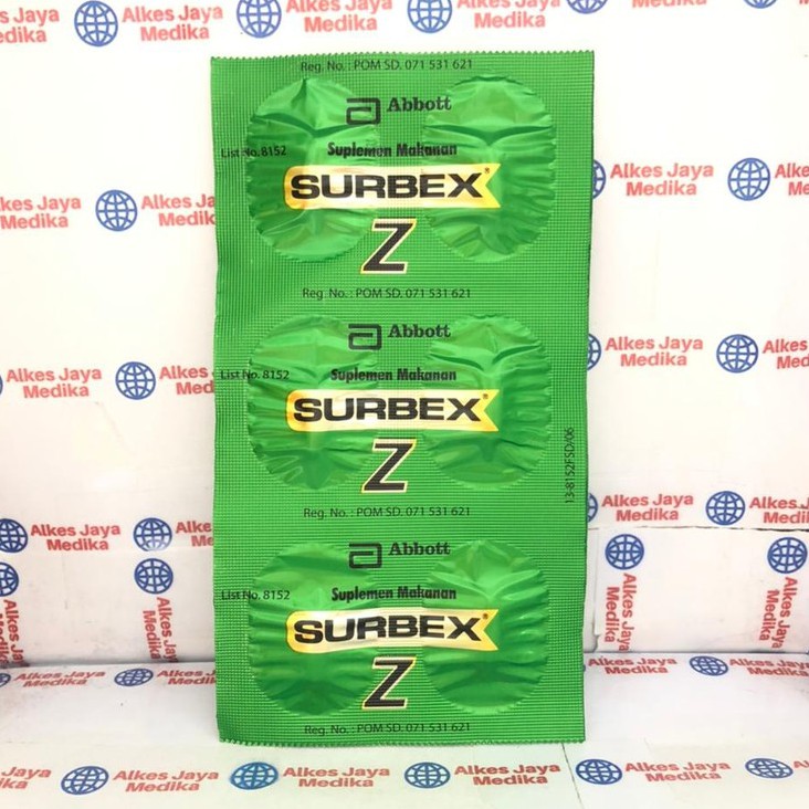 Jual Surbex Z isi 6 tablet ( Membantu Memelihara Stamina ) | Shopee ...