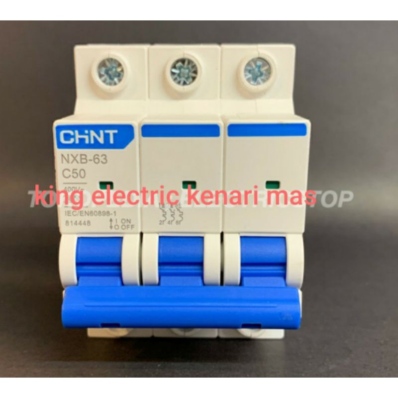 MCB CHINT 3P 50A 6KA | Shopee Indonesia