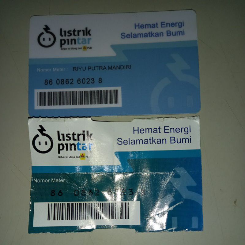 Jual cetak ulang kartu listrik PLN hilang atau rusak / nomor meteran ...