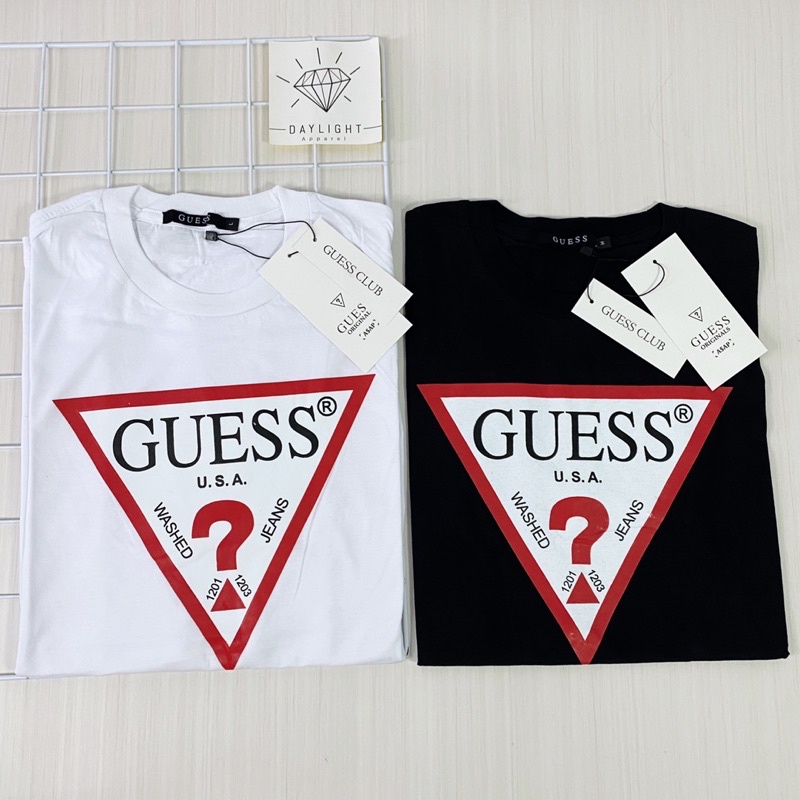 Jual Kaos GUESS USA Black and White Edition Import + Tag Label | Shopee ...