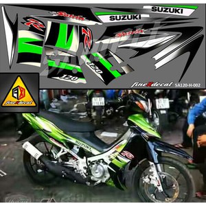 Jual Stripping Suzuki Satria 120 R Hiu (Hijau Putih) | Shopee Indonesia