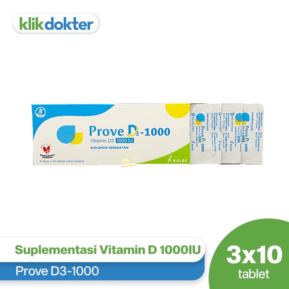 Jual Prove D3 1000IU (30 Tablet) | Shopee Indonesia