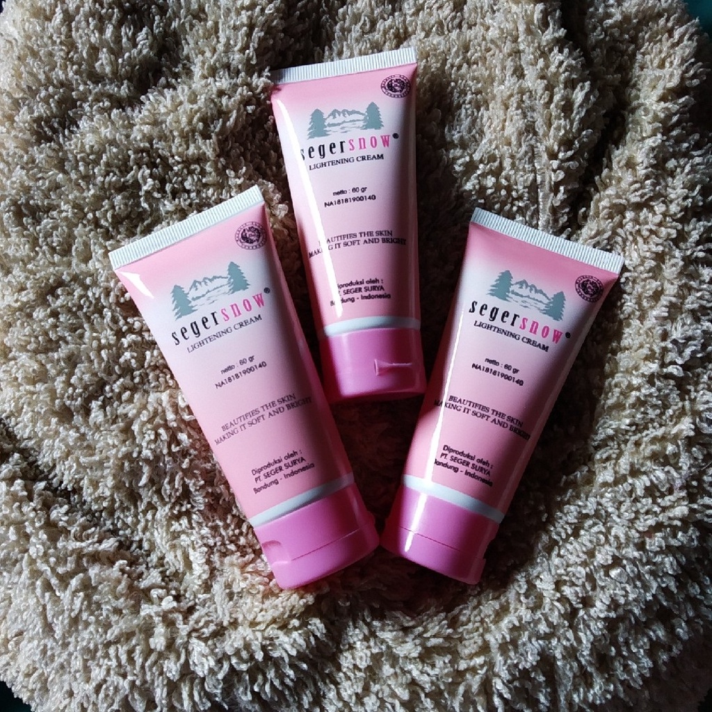 Jual PROMO Skin Whitening Cream - Seger Snow Lightening Cream Tube ...
