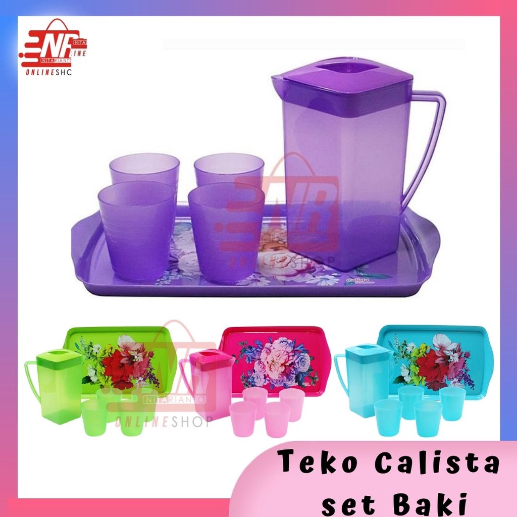 Jual Calista 1 Set Nampan Dengan Teko Dan Gelas - Calista Topan Set ...