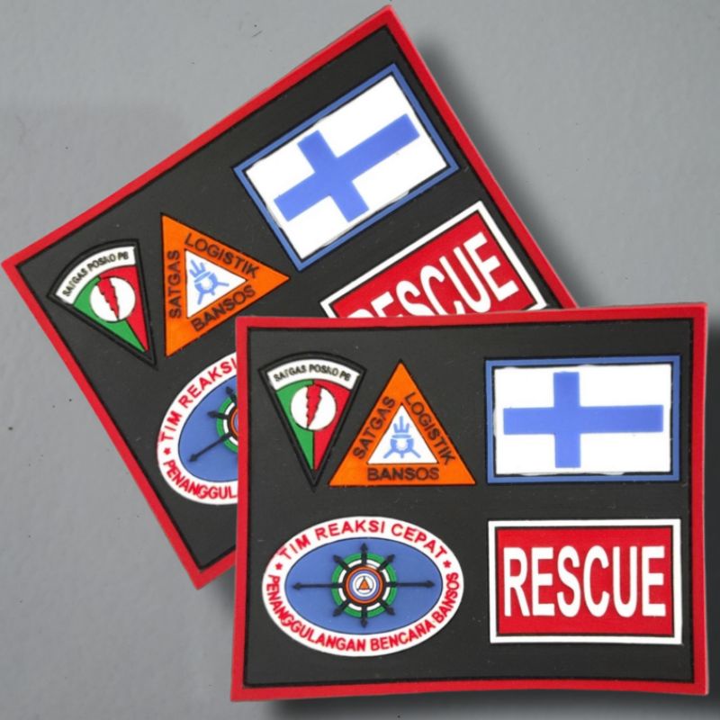 Jual patch rubber logo tagana - rescue - trc - taruna siaga bencana ...
