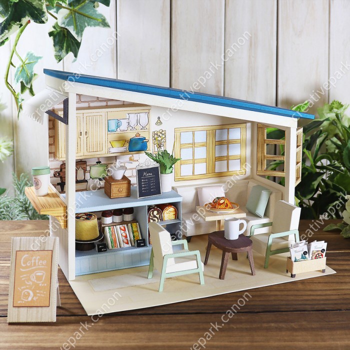 Jual Papercraft DIY Miniatur Cafe Miniature Indonesia|Shopee Indonesia