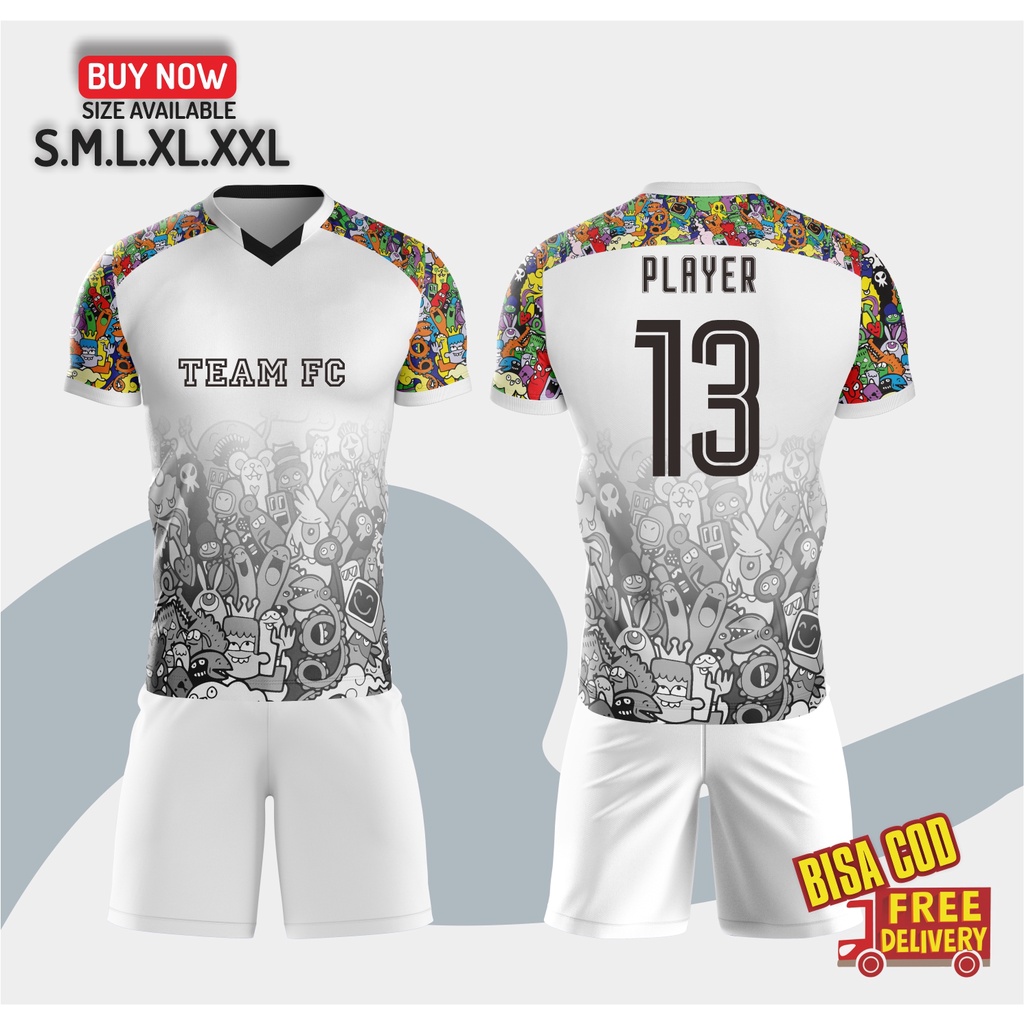 Jual JERSEY BAJU FUTSAL / JERSY / JERSI SEPAKBOLA FULL PRINTING BEBAS ...