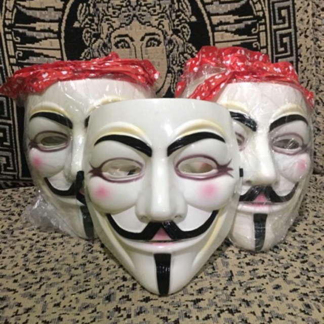 Jual PROMO Topeng anonymous / topeng vendetta / topeng hellowen ...