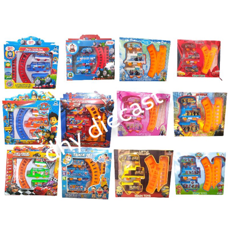 Jual Mainan anak kereta api rell macam macam kereta Thomas minions cars ...