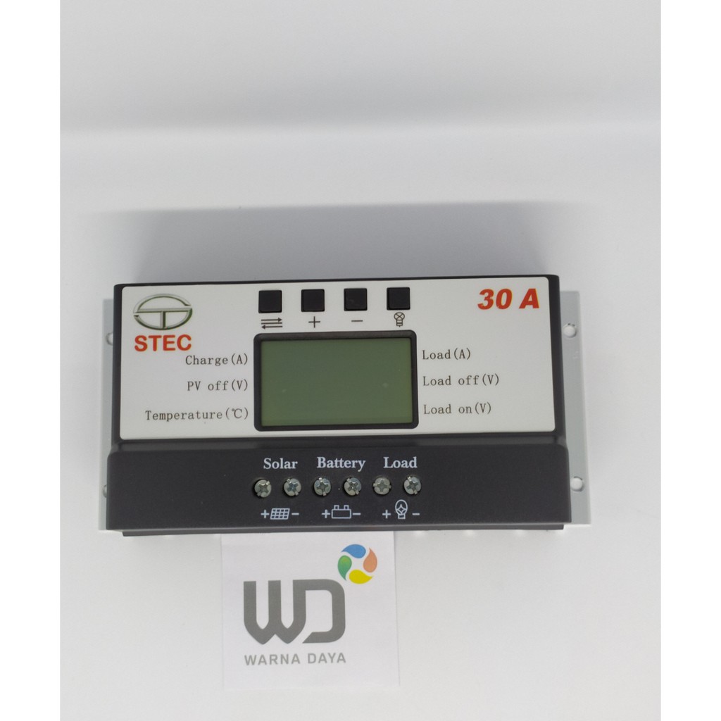 Jual CONTROLLER Solar Panel 30A DIGITAL - STEC | Shopee Indonesia