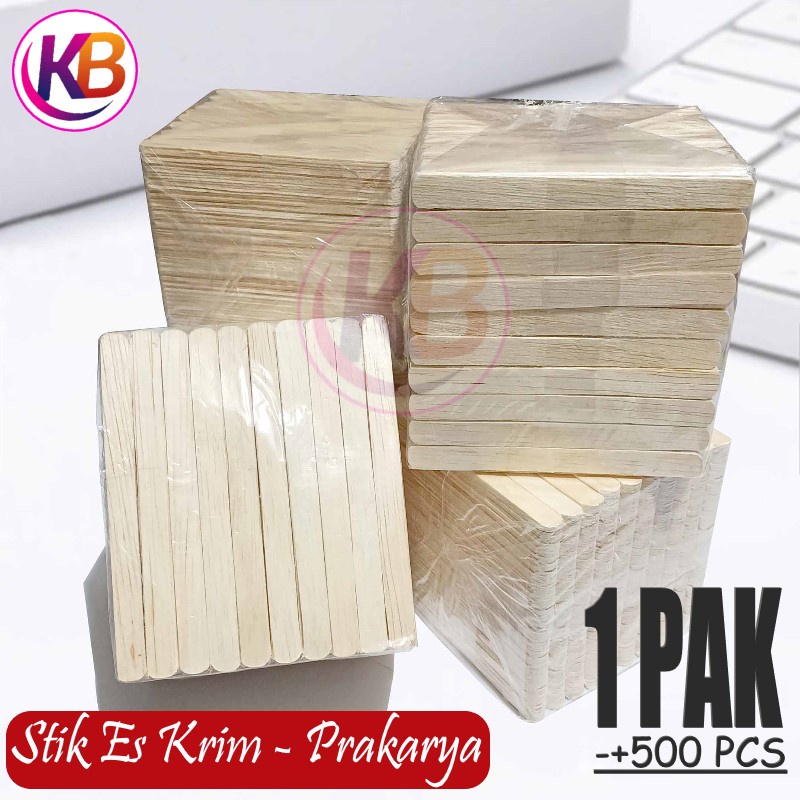 Jual Stick Es Krim Prakarya 1 Pak (-+500 Ps) Stik Kerajinan Stik Polos ...