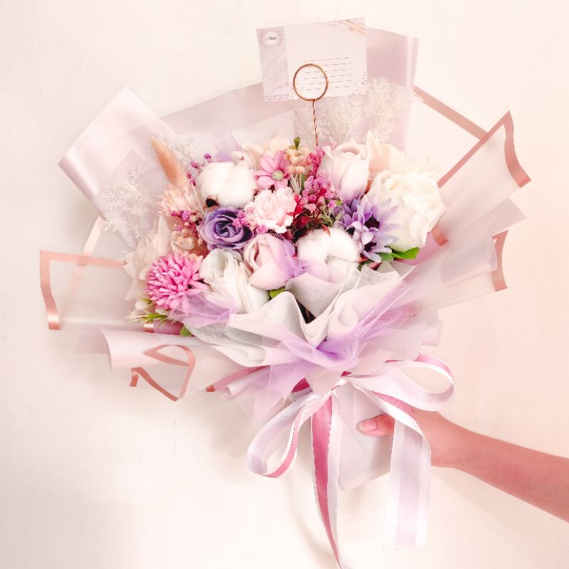 Jual Bouquet Bunga Kering || Kado wisuda/graduation/ ulang tahun ...
