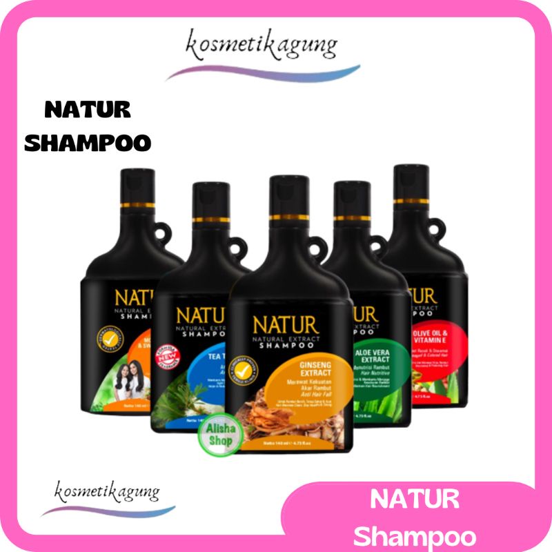 Jual NATUR Shampoo | 80ml | 140ml | | Shopee Indonesia