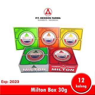 Jual Permen MILTON PASTILLES kaleng 30gr Karton Isi 24 Box | Shopee ...