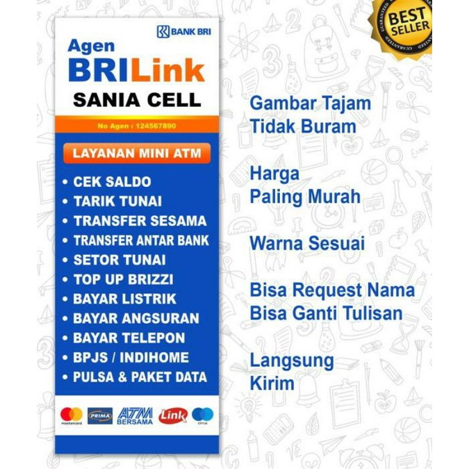 Jual spanduk BRI link ukuran 160 x 60 cm | Shopee Indonesia