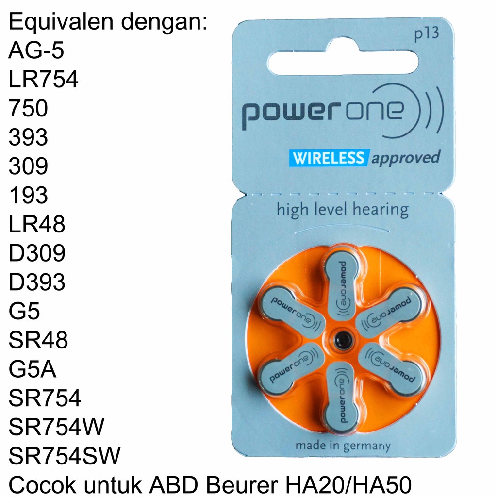 Jual Baterai Powerone p13 (AG5) Baterai Alat Bantu Dengar Bisa untuk Beurer HA 20/50 | Shopee ...