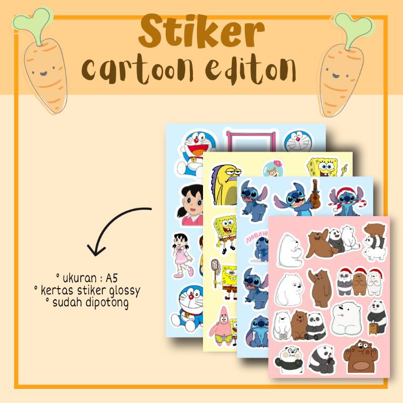 Jual STIKER PACK KARTUN - STIKER TUMBLR - STIKER ANIMASI | Shopee Indonesia