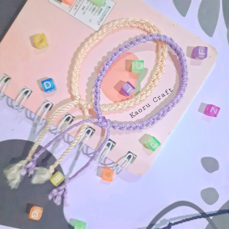 Jual Kaoru - Simple Bracelet [ Gelang Rajut Handmade / Crochet bracelet ...