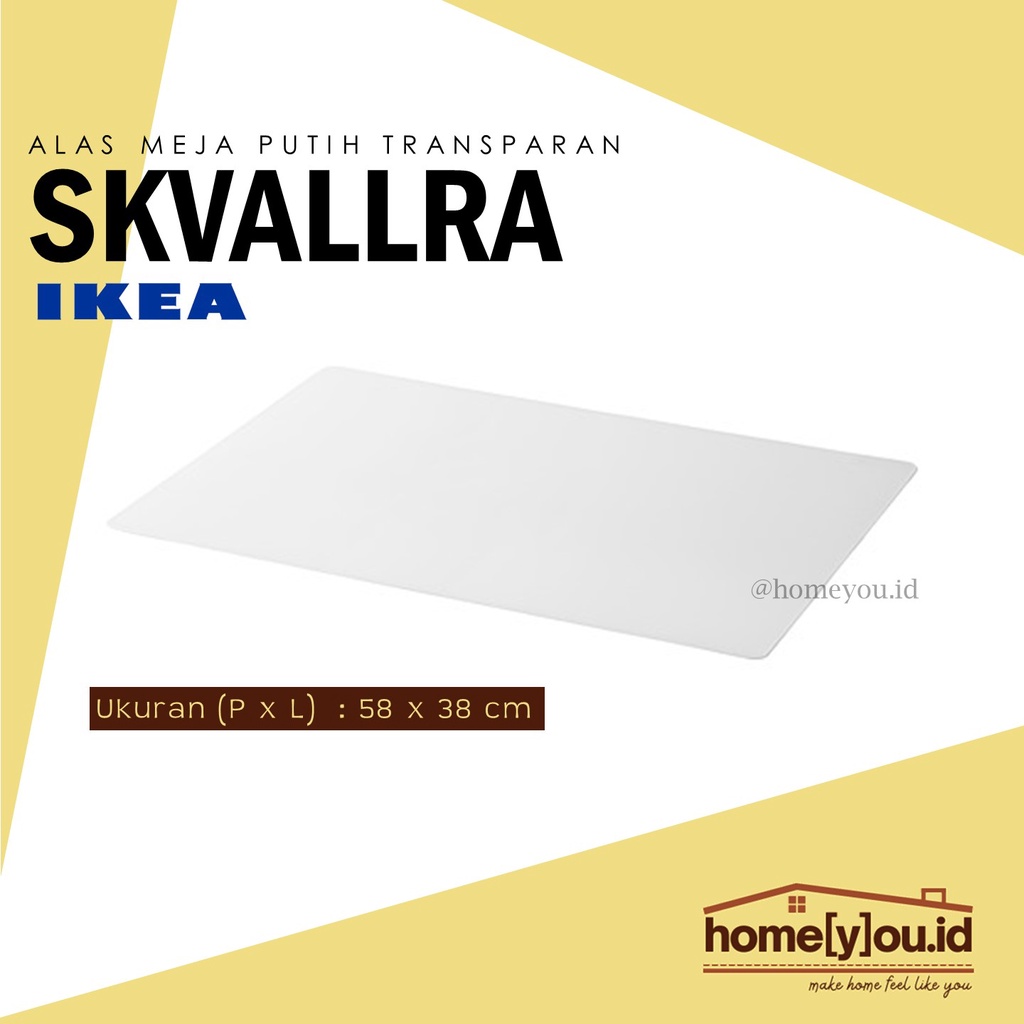 Jual [100% ORIGINAL] Alas Meja Kerja Putih / Transparan / Alas Laptop ...