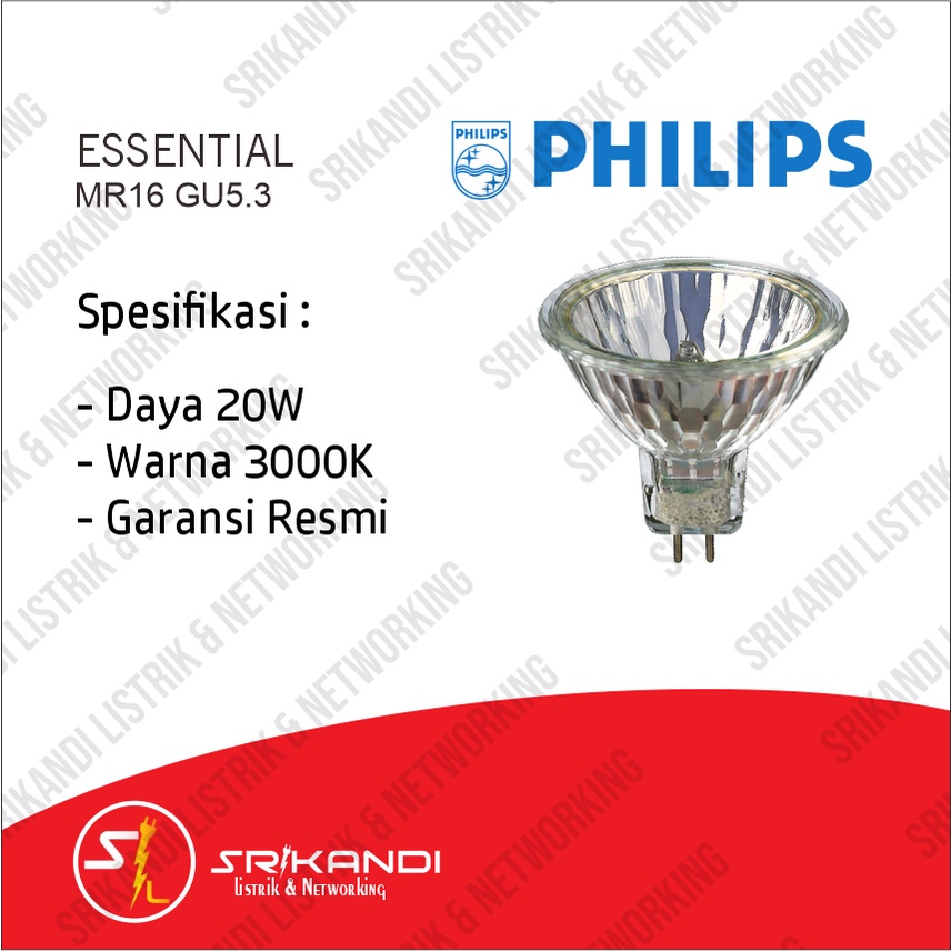 Jual Lampu Philips Ess Mr16 20w Gu5 3 12v 36d 1ct 10x5f Shopee Indonesia