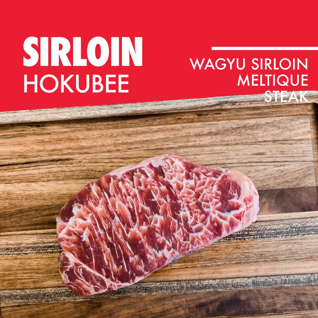 Jual Daging Sapi Wagyu Meltique Sirloin Hokubee Premium Beef Steak ...