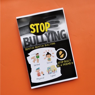 Jual Poster Stop Bullying, Poster Bentuk-bentuk Bullying, Poster Bullying - Poster Sekolah ...