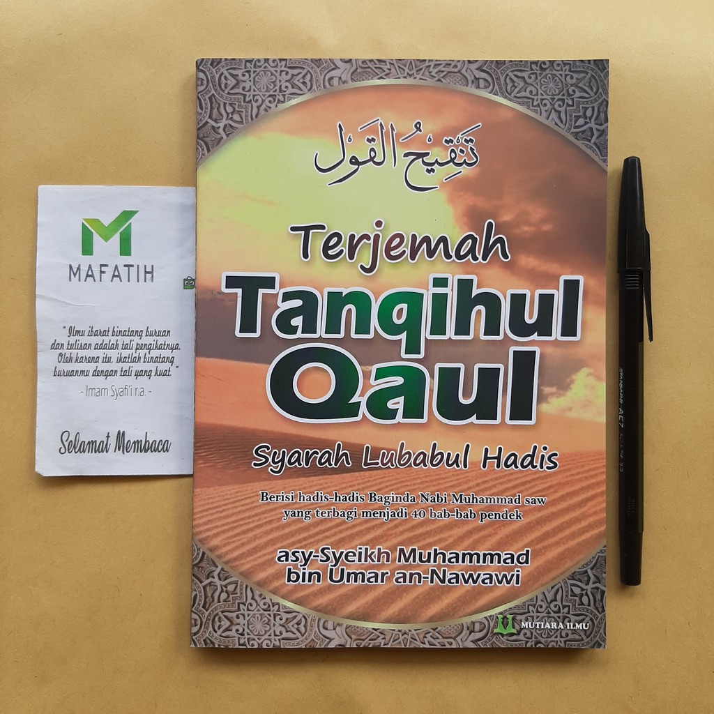 Jual Buku Terjemah Kitab Tanqihul Qaul Syarah Lubabul Hadis - Mutiara ...