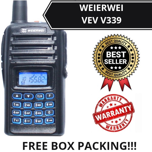 Jual HT Weierwei VEV V339 Single Band VHF / Handy Talkie VEV V 339 Garansi 1 Tahun / Radio ...
