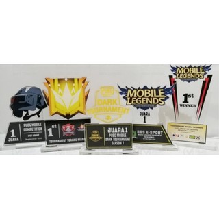 Jual plakat pubg, plakat freefire, plakat custom, trophy custom, trophy ...