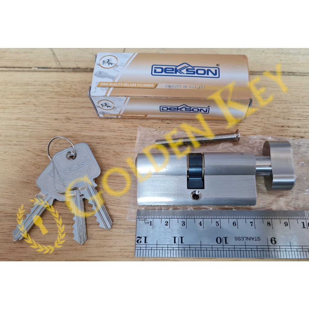 Jual Kunci Pintu Kayu Knob Putar 70MM Cylinder Silinder Dekson Dekkson ...
