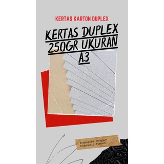 Jual Kertas Duplex 250GR Ukuran A3 42x29,7cm | Shopee Indonesia