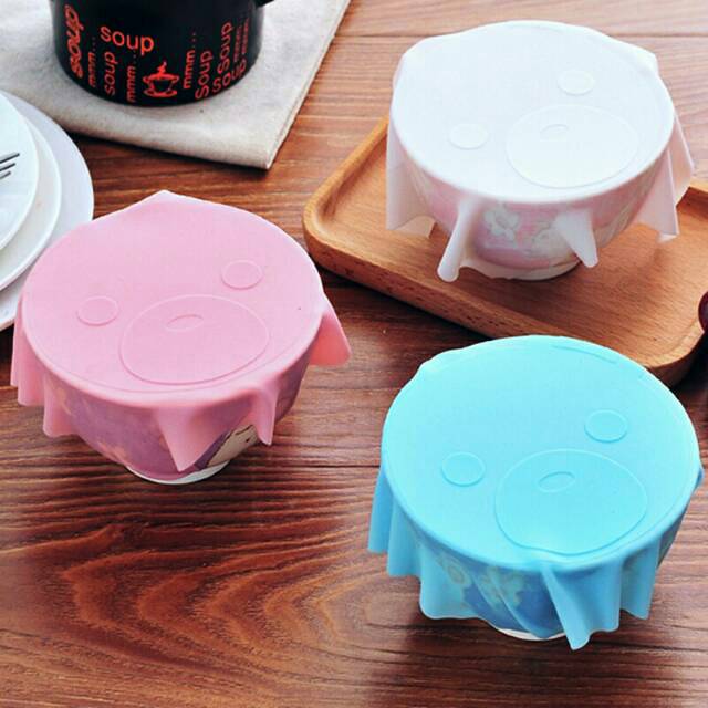 Jual 18 x 18 cm penutup adonan silicone penutup makanan praktis cling ...
