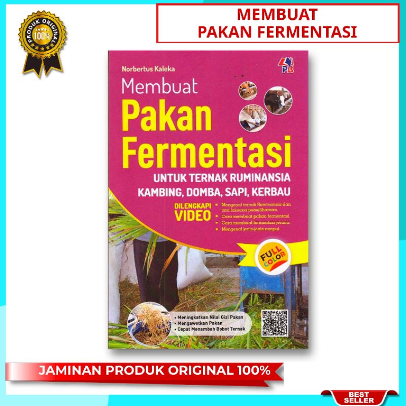 Jual Buku Peternakan Panduan Membuat Pakan Fermentasi Untuk Ternak Ruminansia Kambing Domba Sapi ...