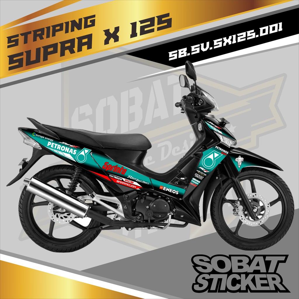 Jual STRIPING SUPRA X 125 - STICKER STRIPING VARIASI LIST HONDA SUPRA X ...