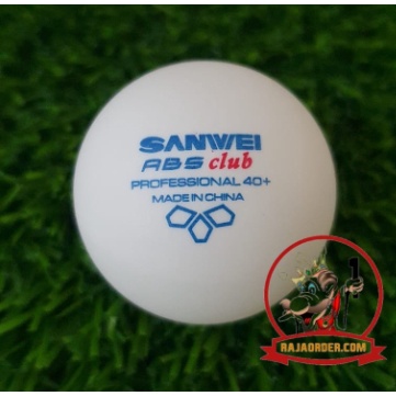 Jual Bola Pingpong SANWEI ABS CLUB 40+ [PUTIH] ECERAN | Shopee Indonesia