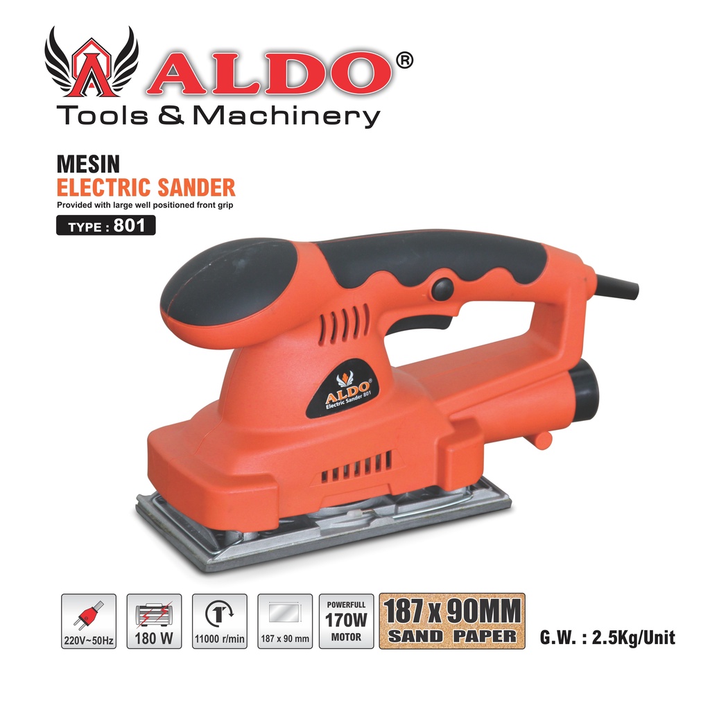 Jual Mesin Amplas / Mesin Sander Type 801 Merk Aldo | Shopee Indonesia