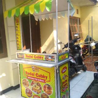 Jual Gerobak Lipat Atap / Gerobak Portable / Booth Portable (Polos ...