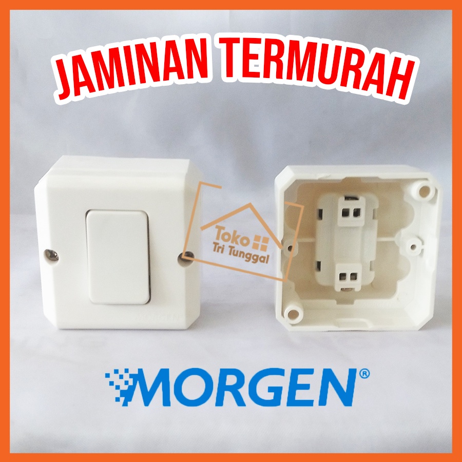 Jual Saklar Engkel OB MORGEN / Saklar Tunggal Out Bow Model Putih ...