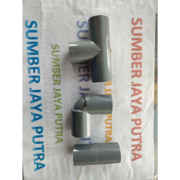 Jual Sambungan pipa ledeng elbow keni L T sok 1/2 3/4 in aw rucika ...