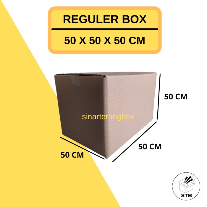 Jual 50 X 50 X 50 CM KARDUS BOX BESAR KARDUS TEBAL KARDUS POLOS BESAR ...