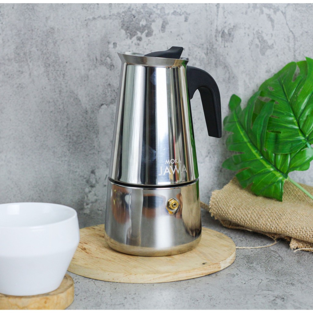Jual Latina Moka Pot Jawa Stainless Steel 6cups | Coffee Pot 300ml ...