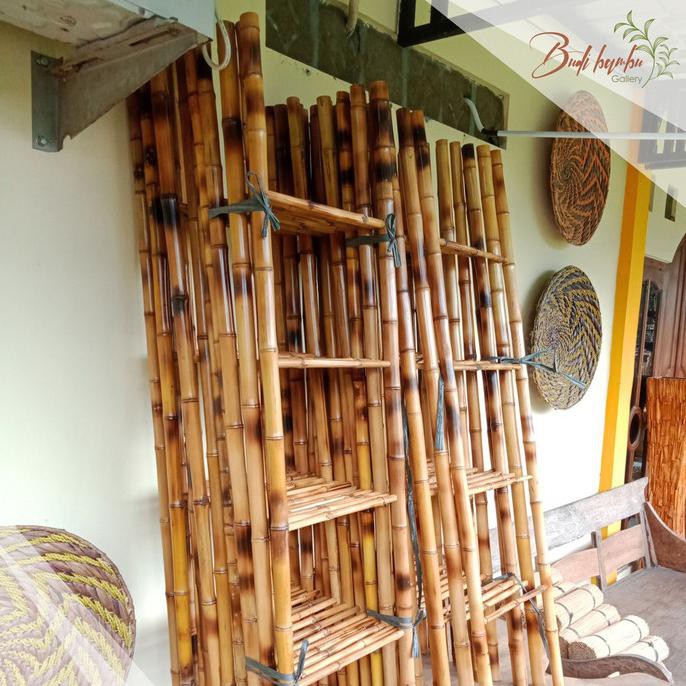 Jual TANGGA BAMBU CENDANI / CENDANI BAMBOO LADDER / TANGGA DEKORATIF ...