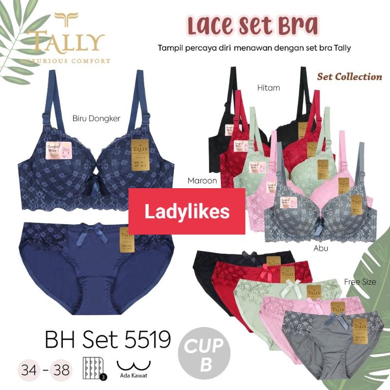 Jual TALLY BRA SET BRUKAT RENDA 5519 | Shopee Indonesia