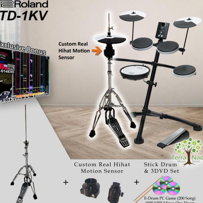Jual Drum Elektrik Roland Td1Kv / Td 1Kv / Td1 Kv Vdrums Indonesia|Shopee Indonesia